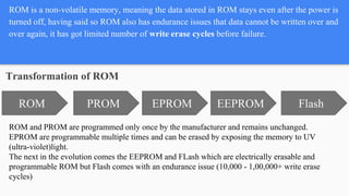 Memory Organisation in embedded systems | PPTX