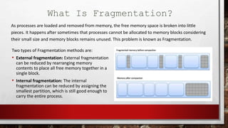 Memory Management in OS | PPTX