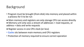 Memory management | PPTX