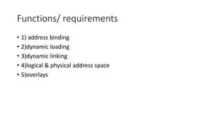 Memory management | PPTX