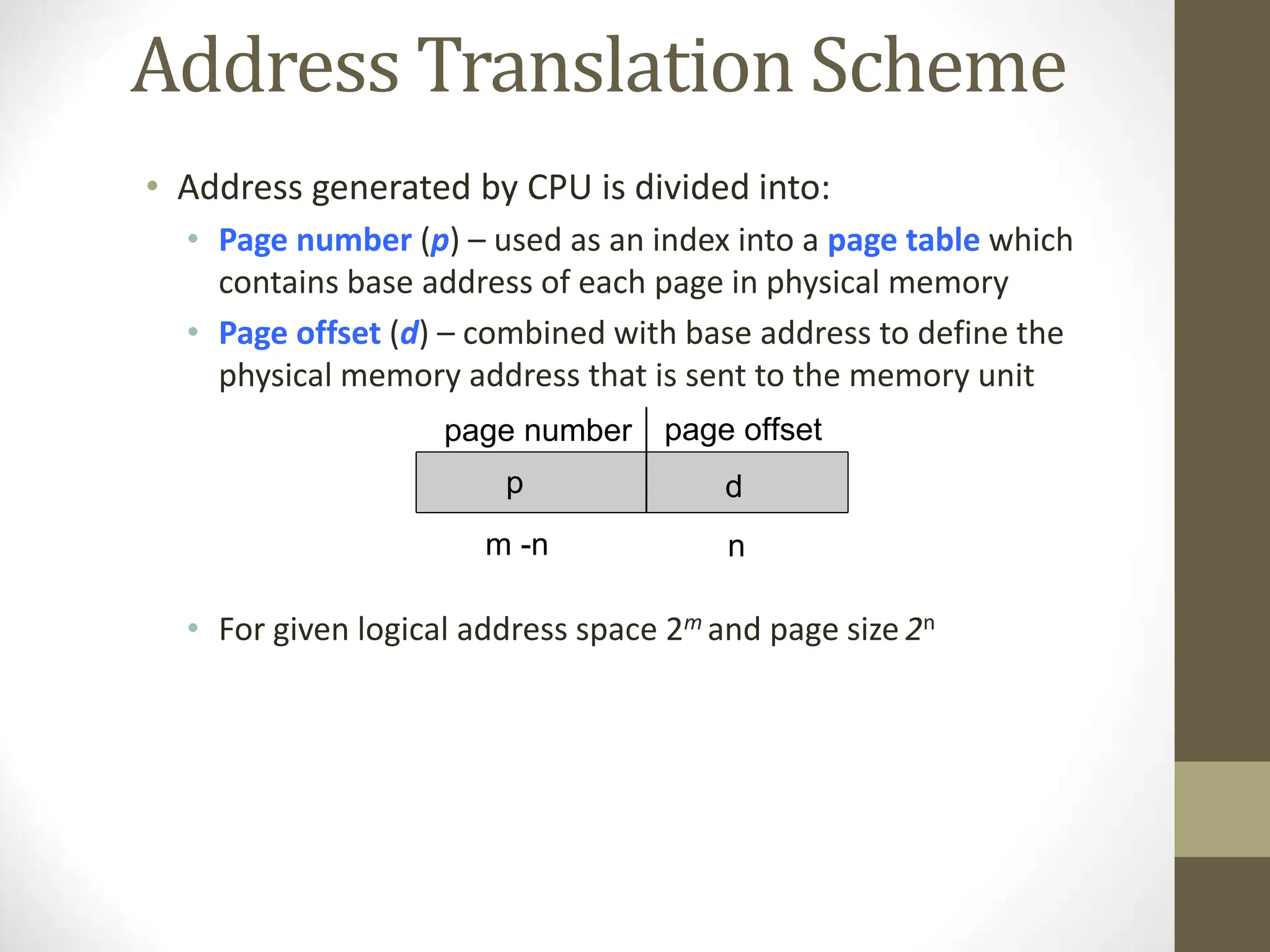 Operating systems- Main Memory Management | PPT | Operating Systems | Computer Software and ...