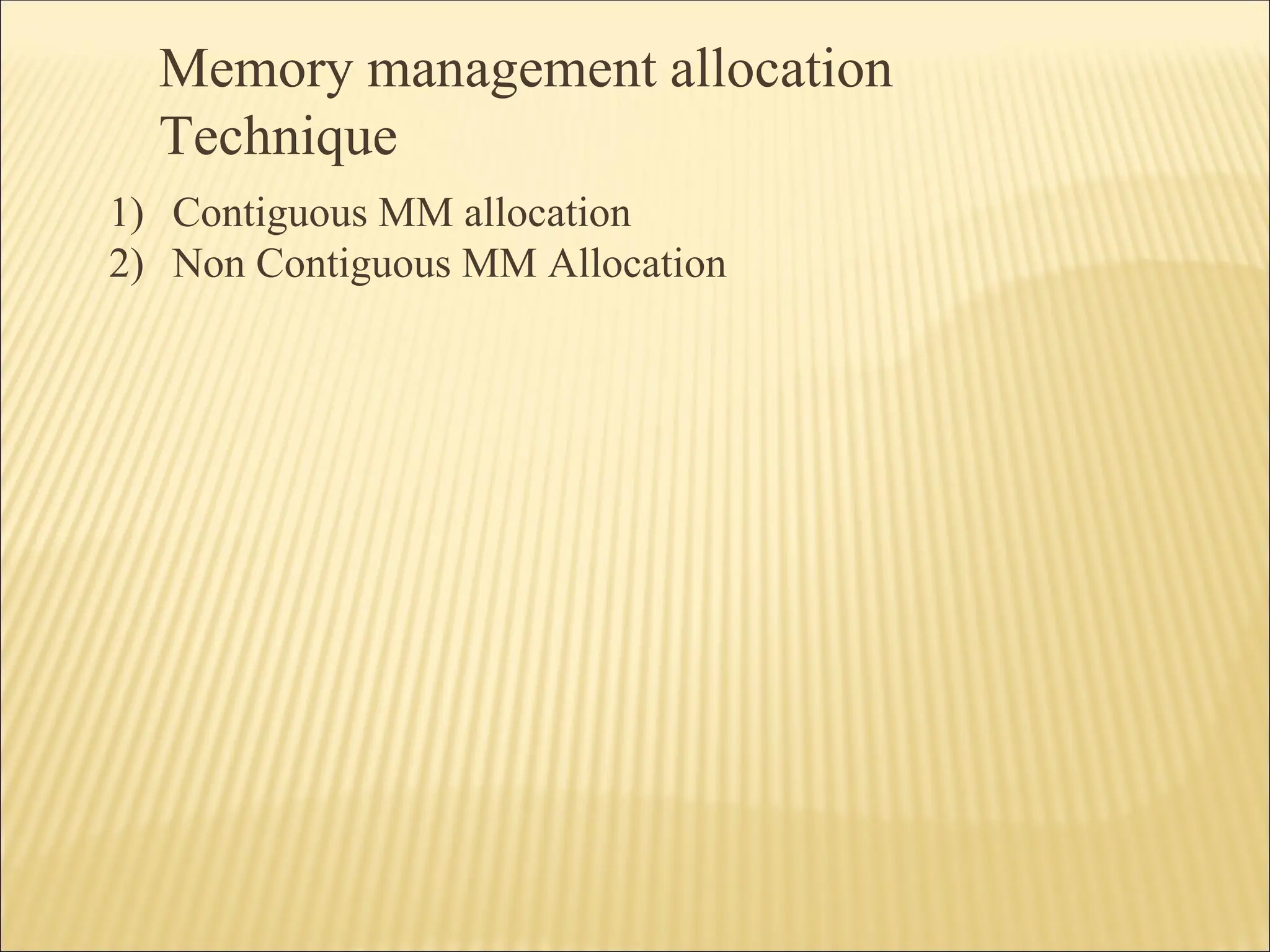 Memory management- Swapping Contiguous Memory Allocation | PDF