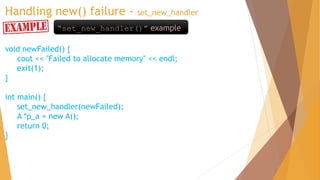 Memory Management C++ (Peeling operator new() and delete()) | PDF