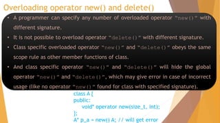 Memory Management C++ (Peeling operator new() and delete()) | PDF