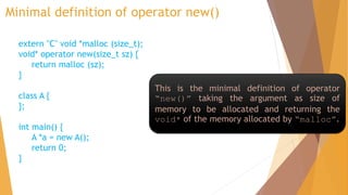 Memory Management C++ (Peeling operator new() and delete()) | PDF