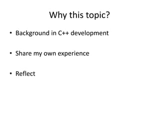 Introduction to Basic Memory Management C++ | PPTX