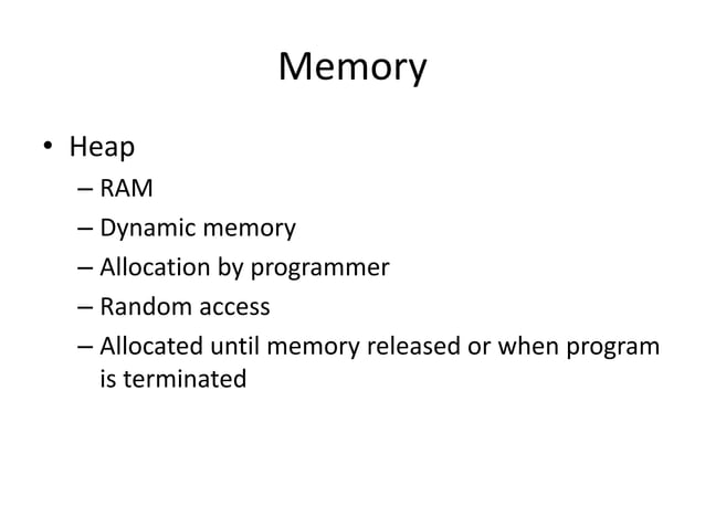 Introduction to Basic Memory Management C++ | PPTX