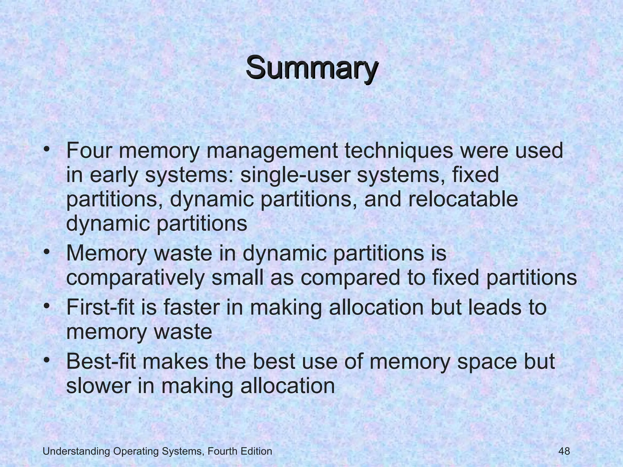 Memory management early_systems | PPT