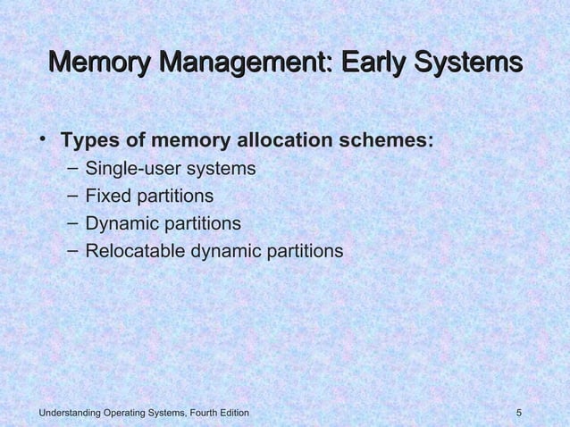 Memory management early_systems | PPT