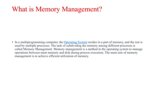 MEMORY MANAGEMENT FHES har ar mahaadev.pptx