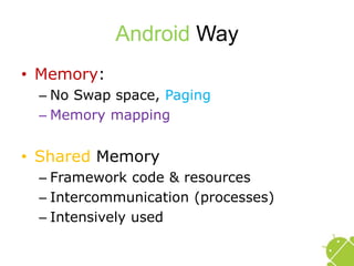 Memory management in Andoid | PPTX