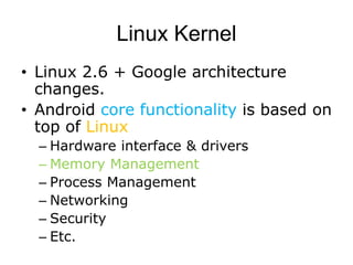 Memory management in Andoid | PPTX
