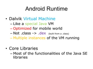 Memory management in Andoid | PPTX