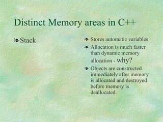 Memory Management In C++ | PPT