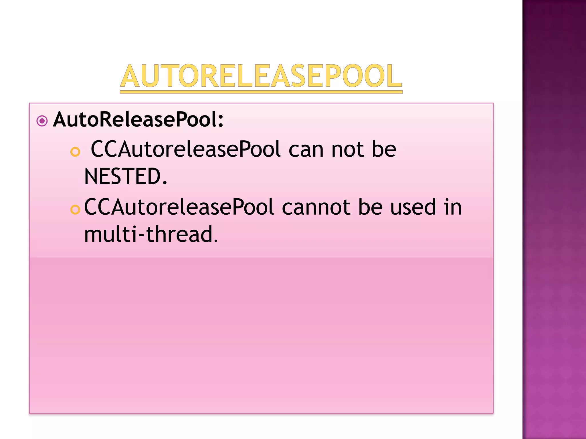 Memory management in cocos2d x - Le Duy Vu | PPT