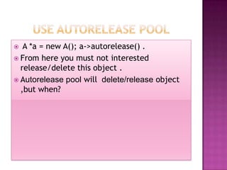 Memory management in cocos2d x - Le Duy Vu | PPT