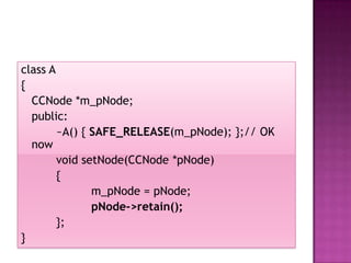 Memory management in cocos2d x - Le Duy Vu | PPT