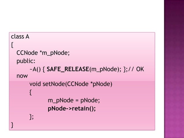 Memory management in cocos2d x - Le Duy Vu | PPT
