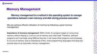 Memory Management in Go: Stack, Heap & Garbage Collector | PPT