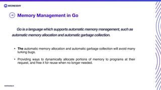 Memory Management in Go: Stack, Heap & Garbage Collector | PPT