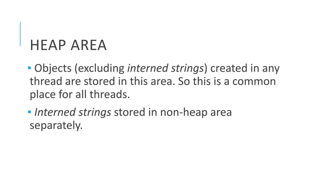 Heap and stack space in java | PPTX