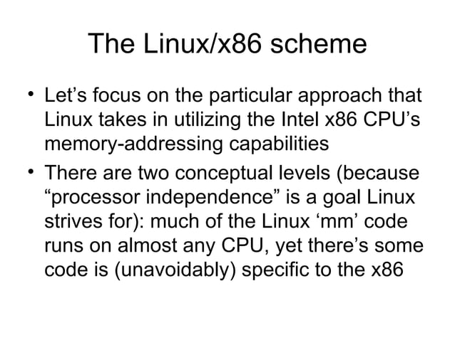 Memory management in linux | PPT