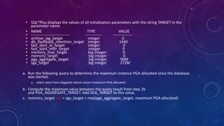 Memory management in oracle | PPTX