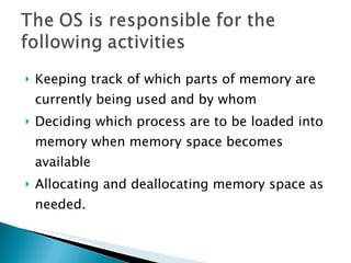 Memory management in os | PPT