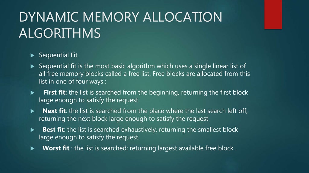 Memory Management In Rtos Pptx