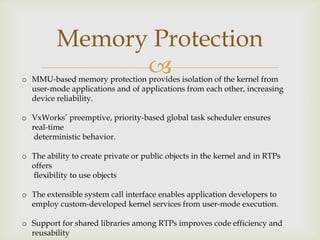 Memory management in vx works | PPTX