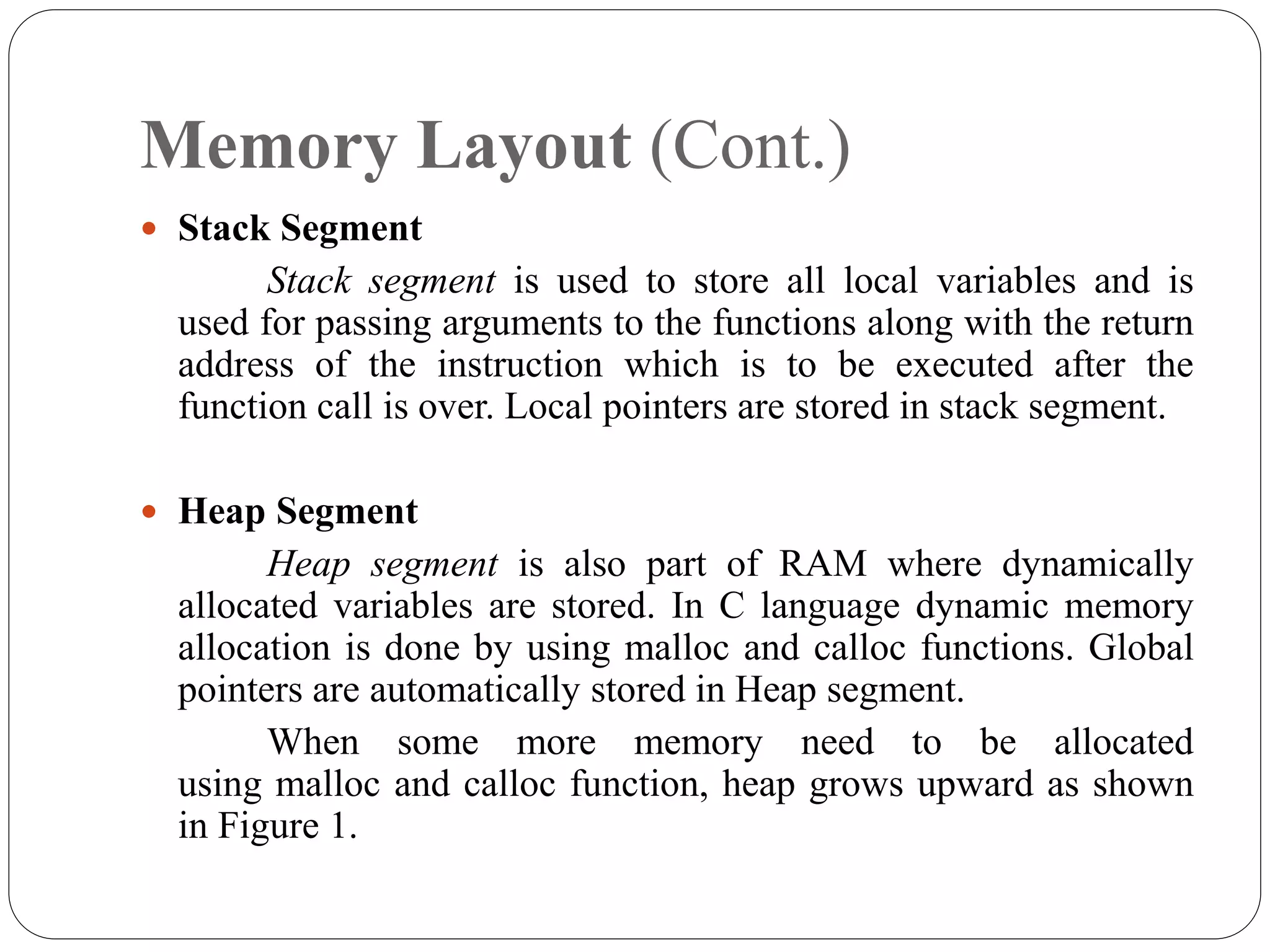 Memory management of datatypes | PPTX