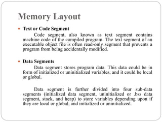 Memory management of datatypes | PPTX