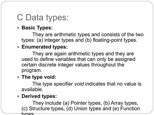 Memory management of datatypes | PPT | Free Download