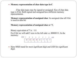 Memory management of datatypes | PPTX