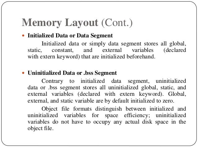 Memory management of datatypes