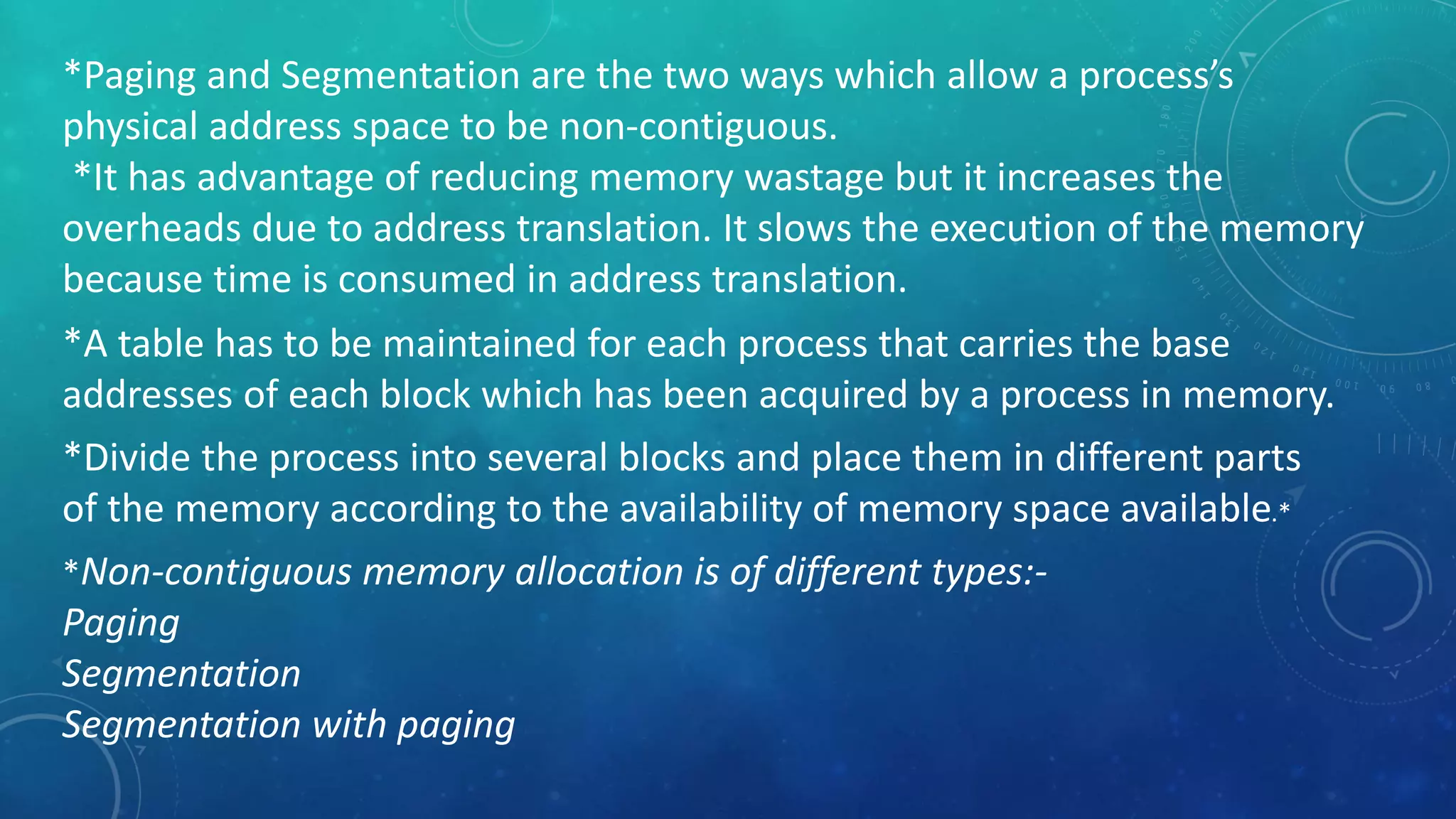 Memory management ppt | PPTX