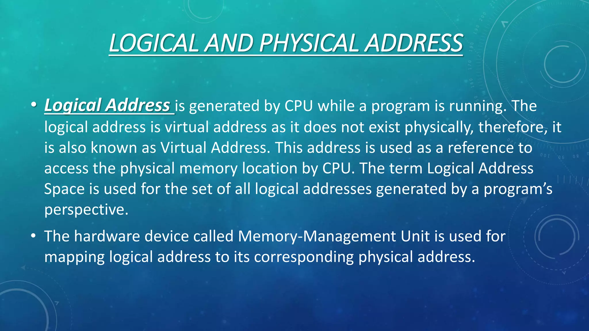 Memory management ppt | PPTX
