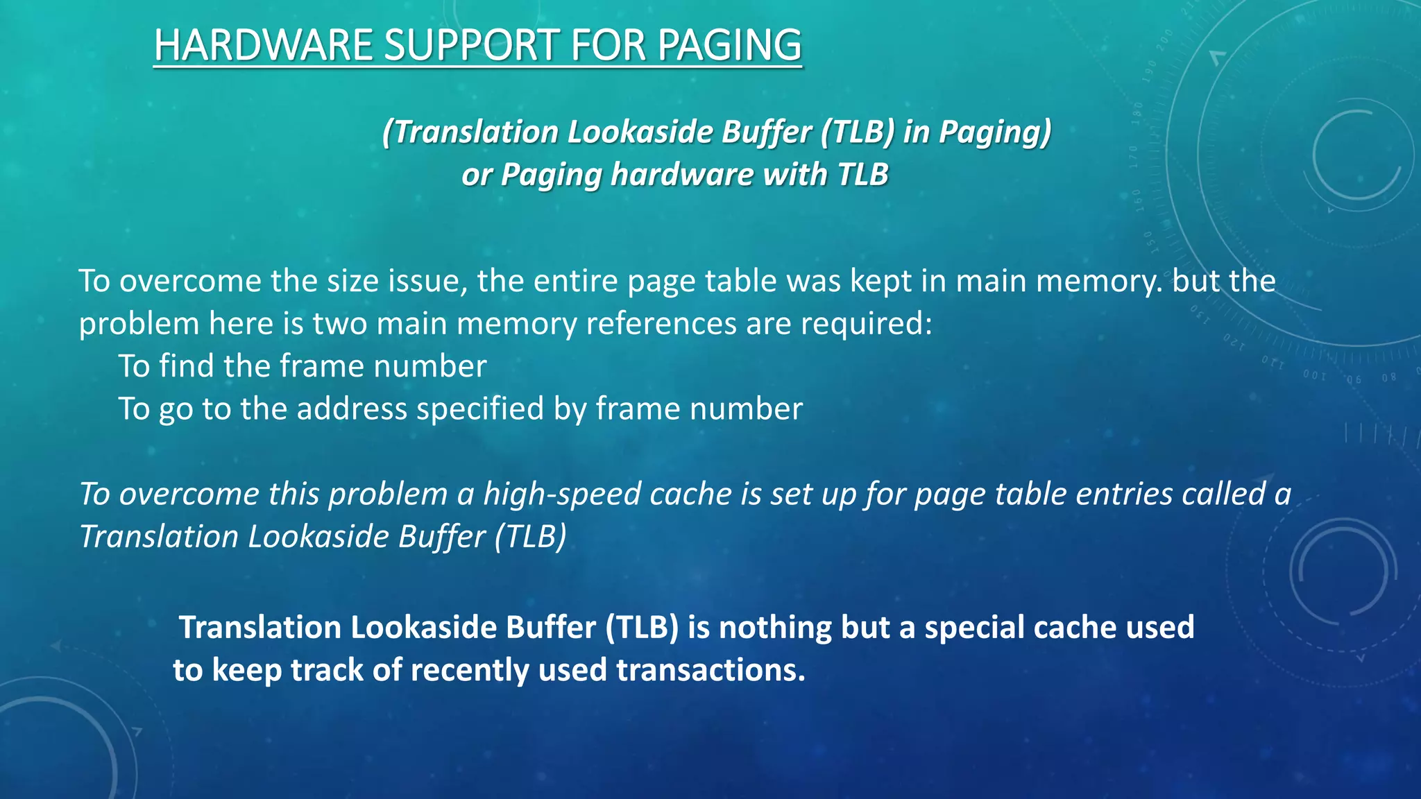 Memory Management Ppt Ppt