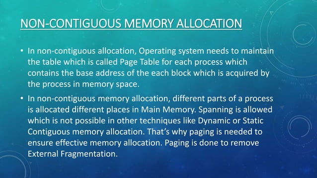 Memory management ppt | PPTX