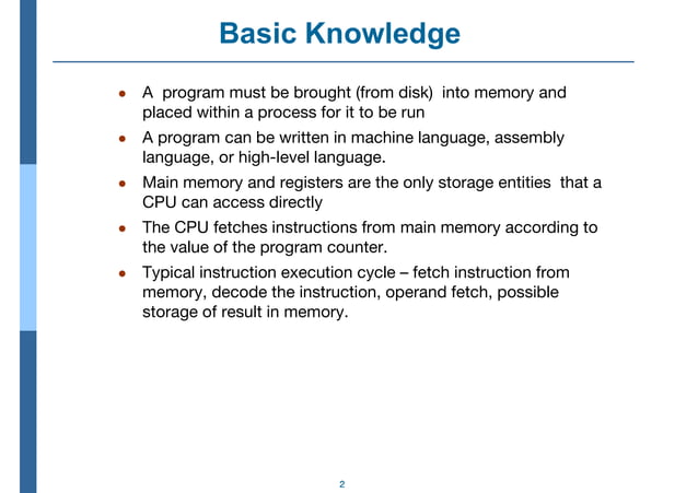 Memory Management(MM) in operating system | PDF