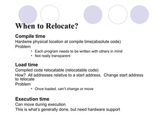 Memory management OS | PDF | Operating Systems | Computer Software and ...