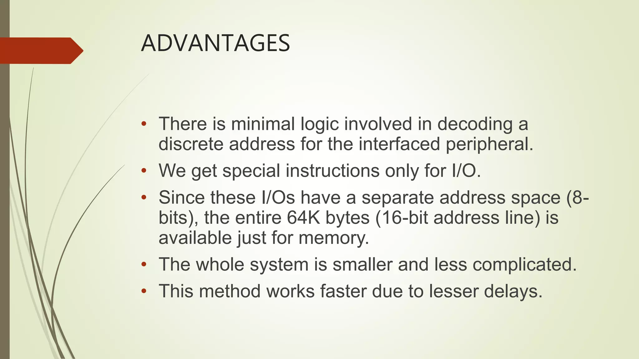 Memory mapped I/O and Isolated I/O | PPTX