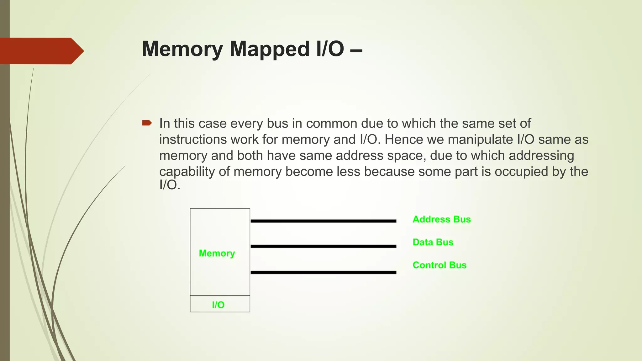 Memory mapped I/O and Isolated I/O | PPTX | Computer Peripherals | Computing