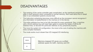 Memory mapped I/O and Isolated I/O | PPTX | Computer Peripherals ...
