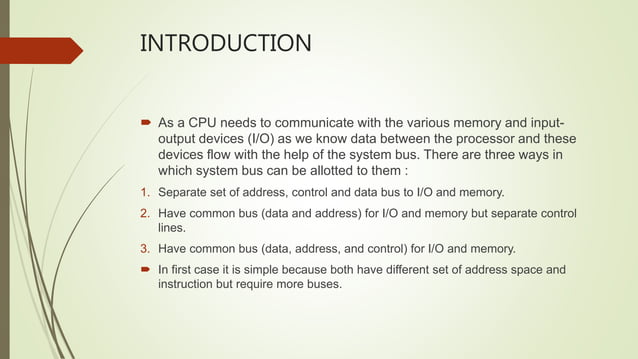 Memory mapped I/O and Isolated I/O | PPTX | Computer Peripherals ...