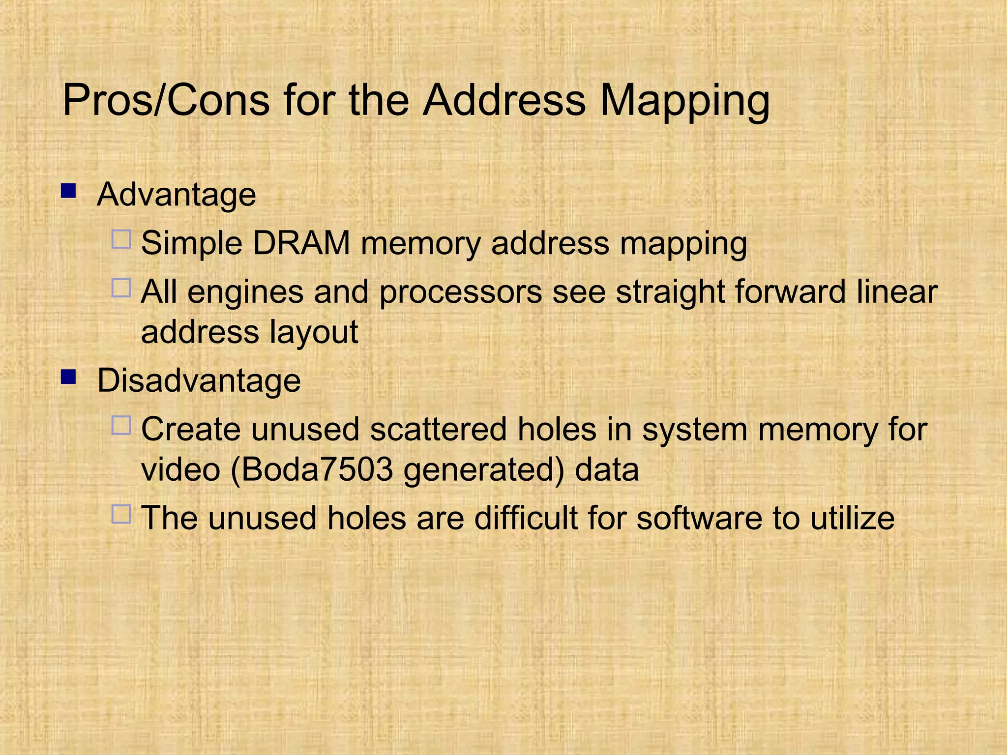Memory mapping plan | PPT