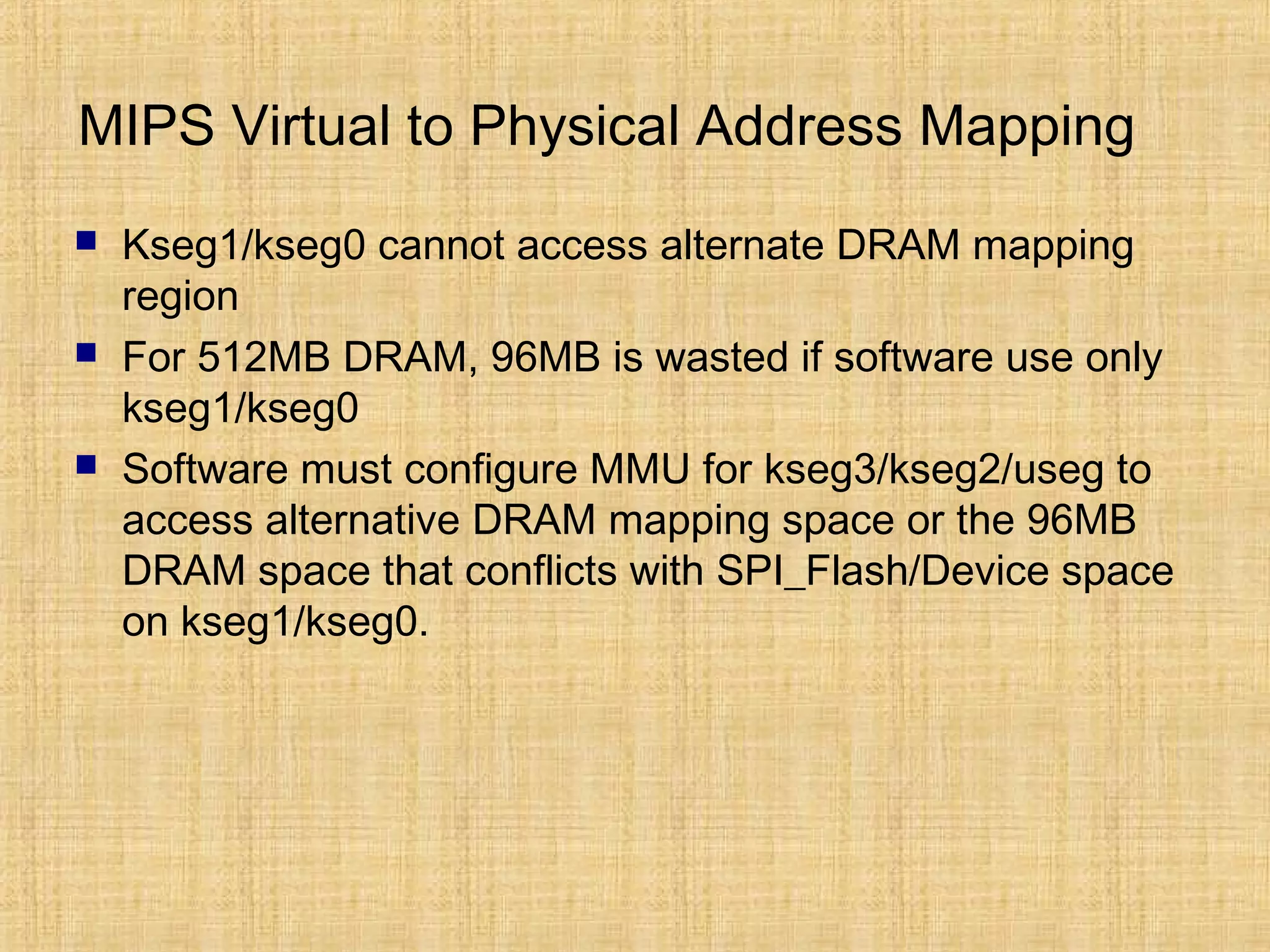 Memory mapping plan | PPT