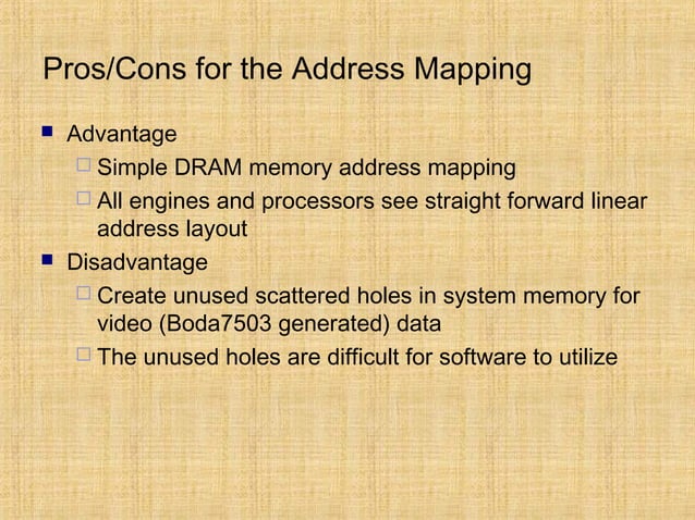 Memory mapping plan | PPT