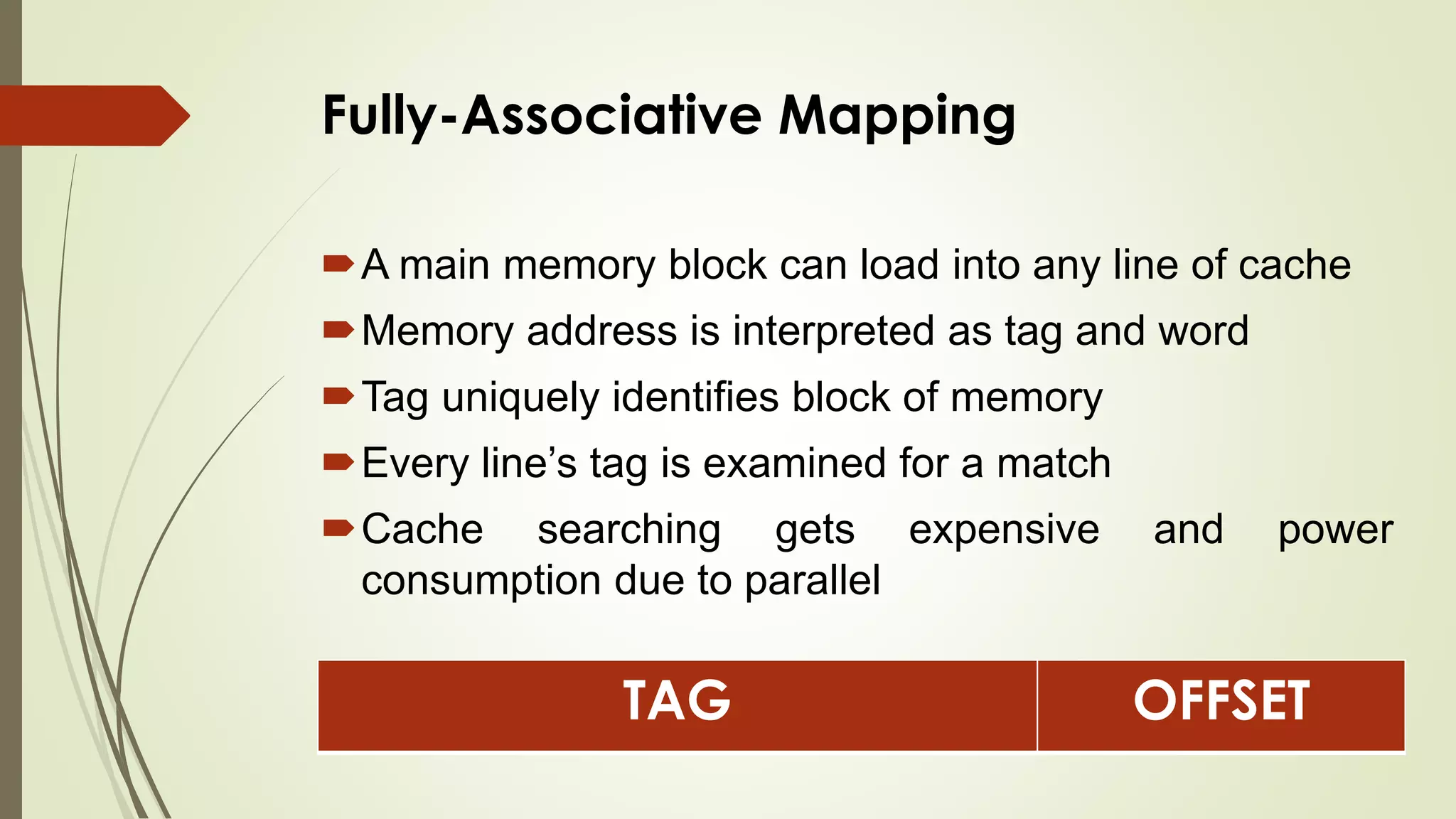 Memory mapping techniques and low power memory design | PPTX