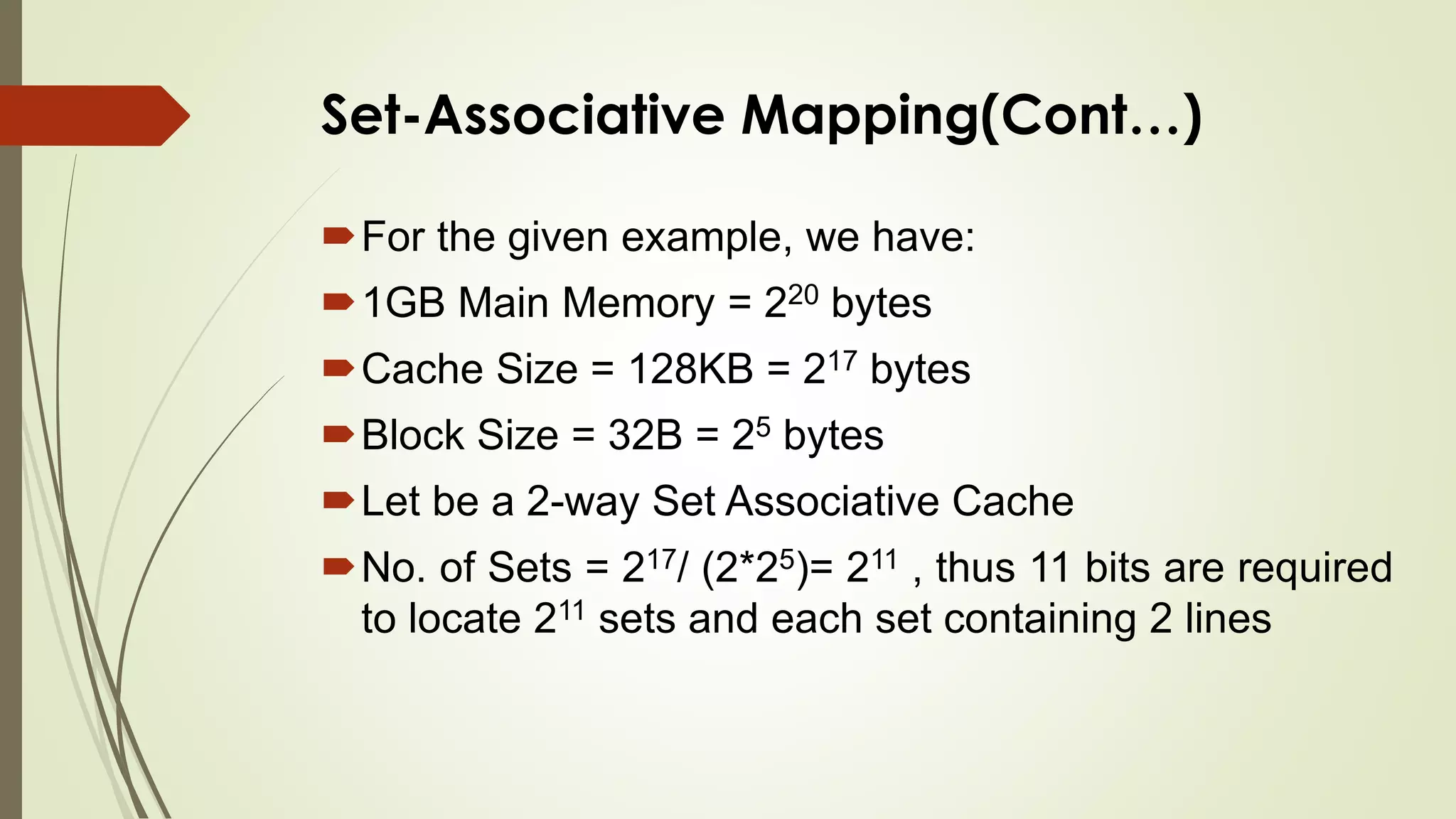 Memory mapping techniques and low power memory design | PPTX